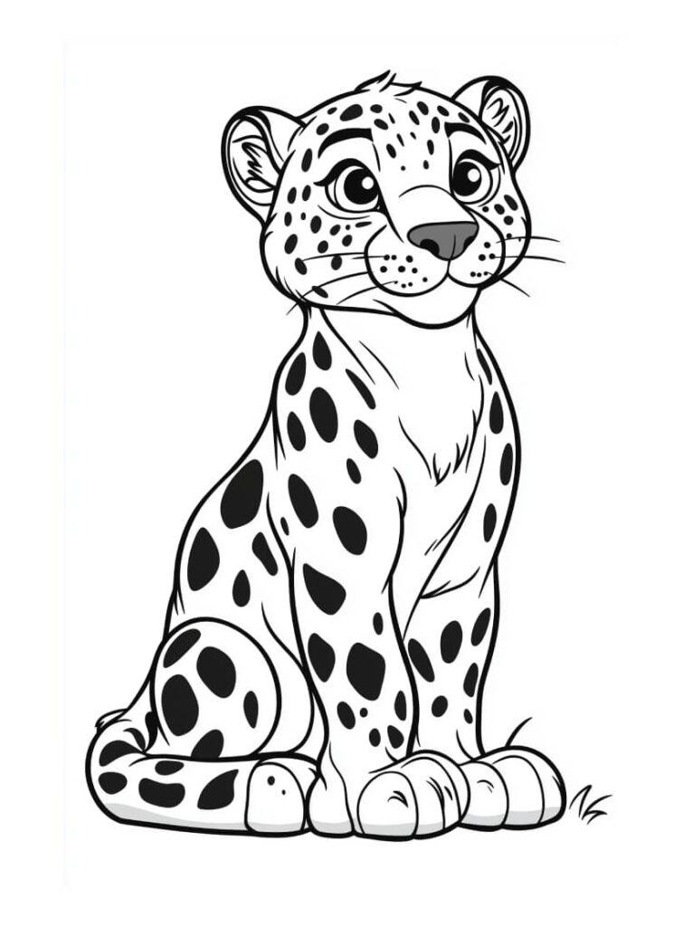 Coloriage Léopard pour Enfants - Coloriageenfants.com
