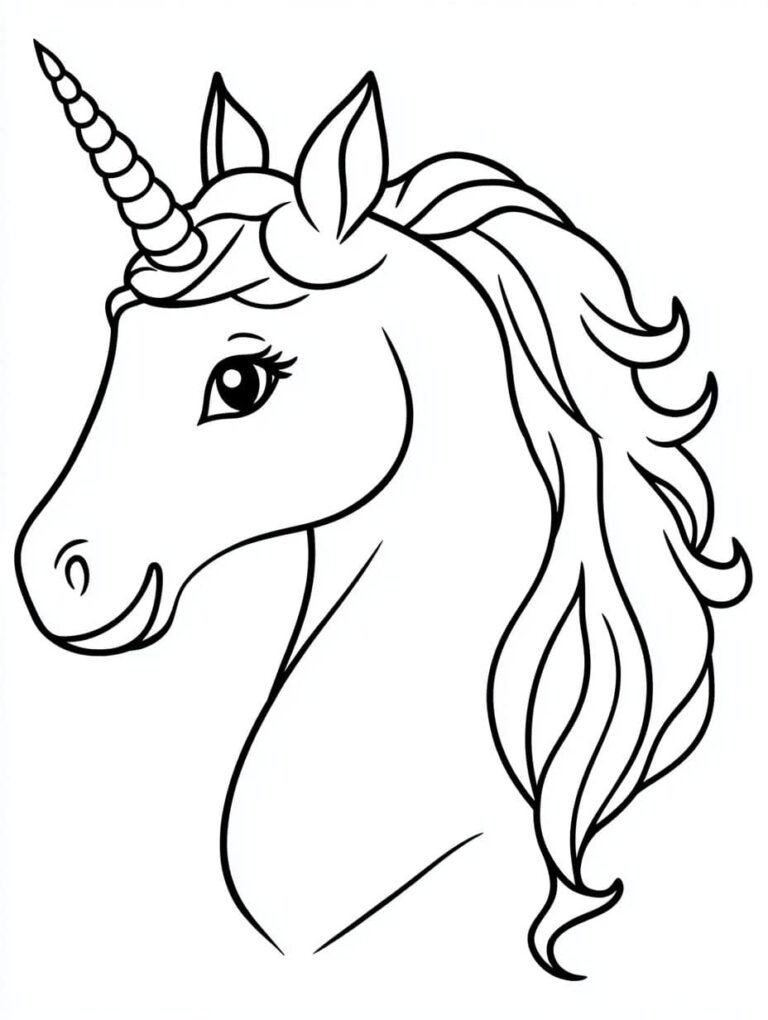 Coloriage Licorne avec des motifs féeriques - Coloriageenfants.com