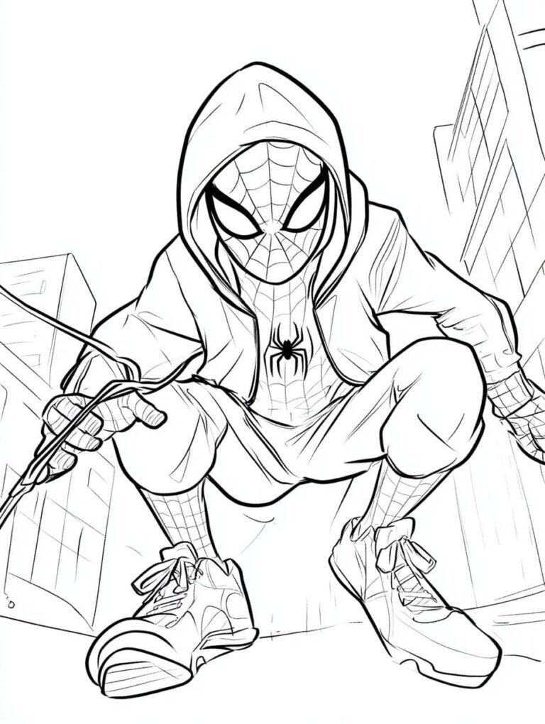 Desenhos para colorir de Miles Morales para fãs - Coloriageenfants.com