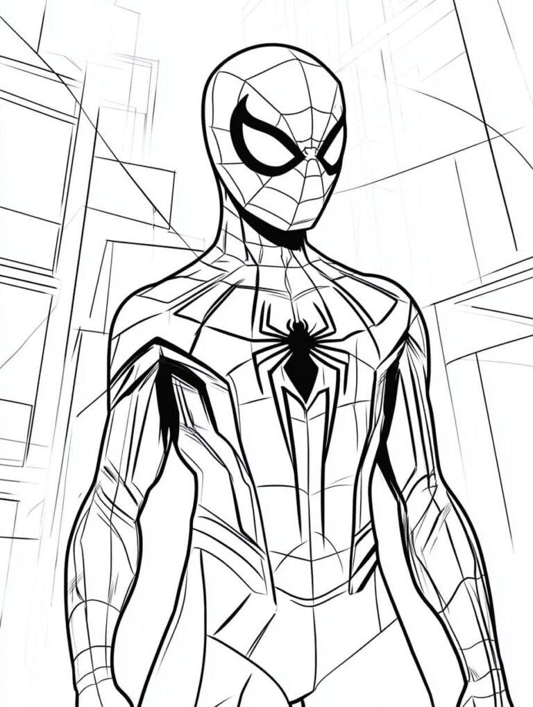 Dibujos para colorear de Miles Morales para fans - Coloriageenfants.com