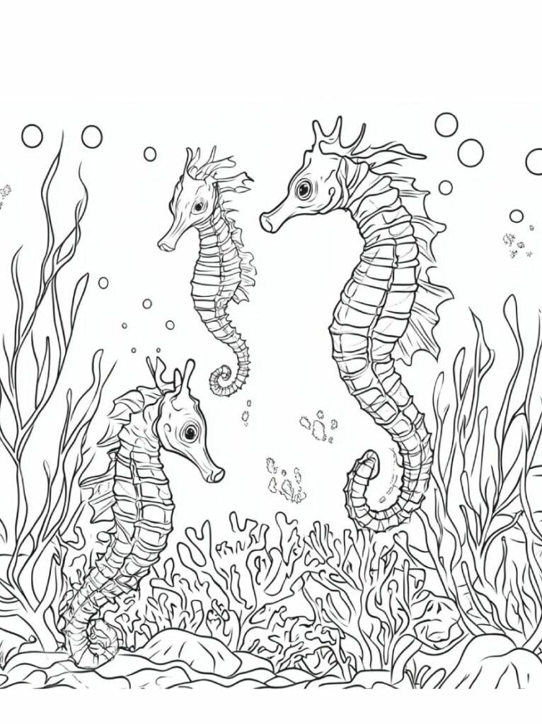 Coloriage Océan pour Enfants - Coloriageenfants.com