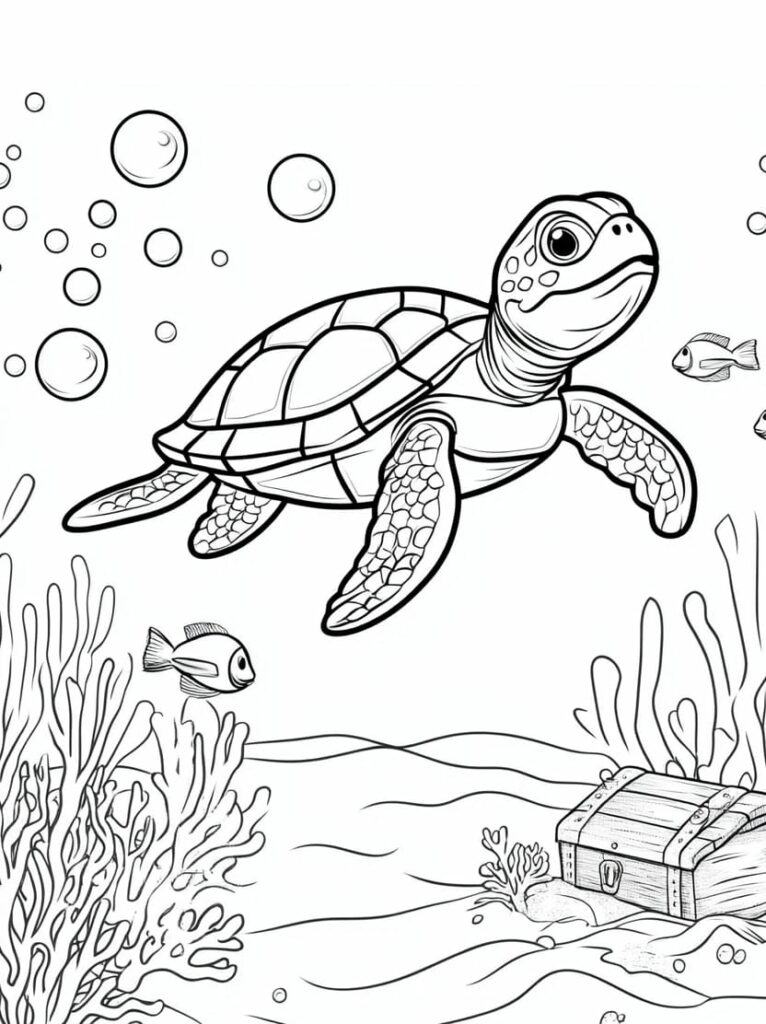 Coloriage Océan pour Enfants - Coloriageenfants.com