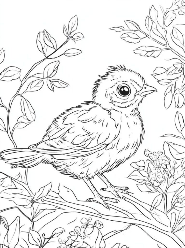 Magie du Coloriage Oiseau - Coloriageenfants.com