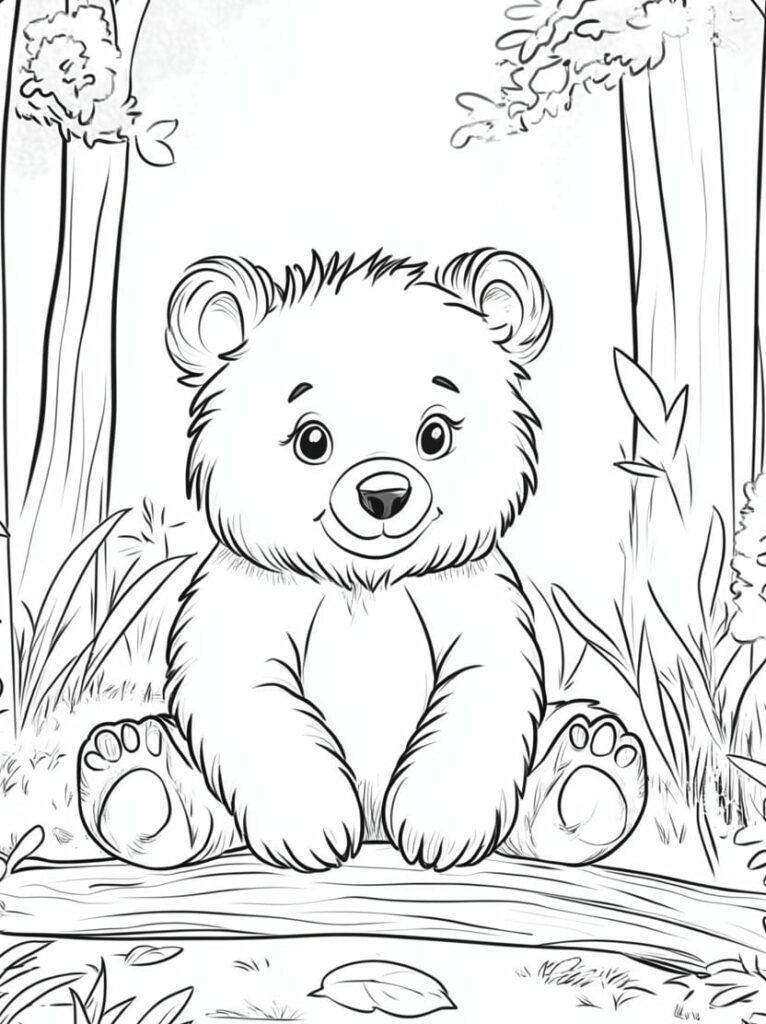Magie du Coloriage Ours - Coloriageenfants.com