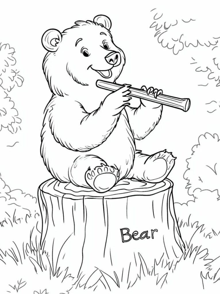 Magie du Coloriage Ours - Coloriageenfants.com