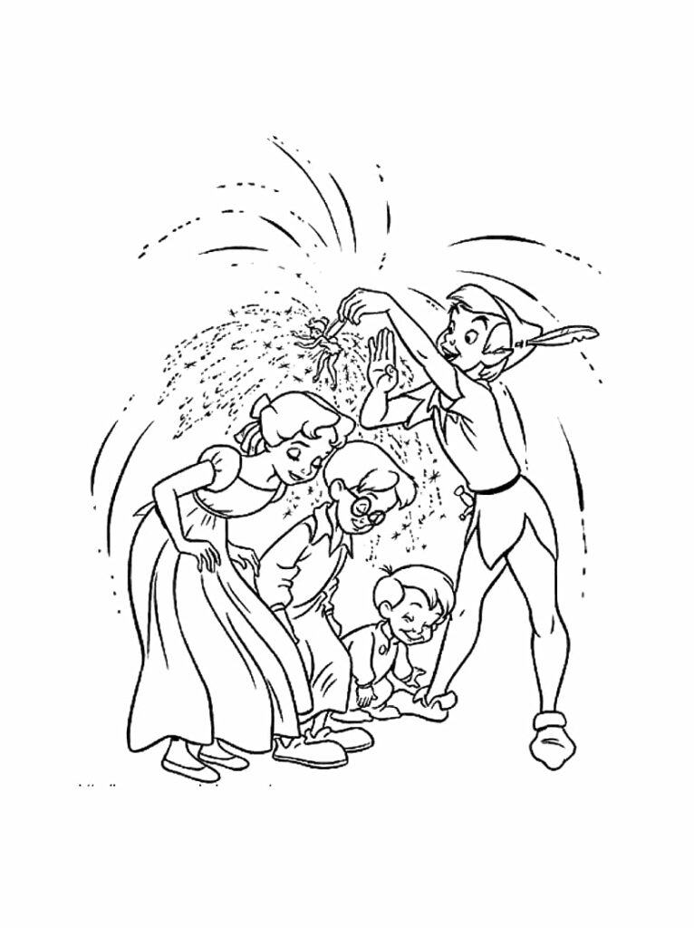 Creativity with Peter Pan Coloring Pages - Coloriageenfants.com