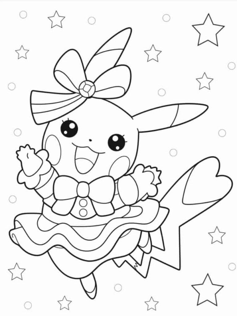 Dibujos para colorear de Pikachu para imprimir y pintar para niños ...
