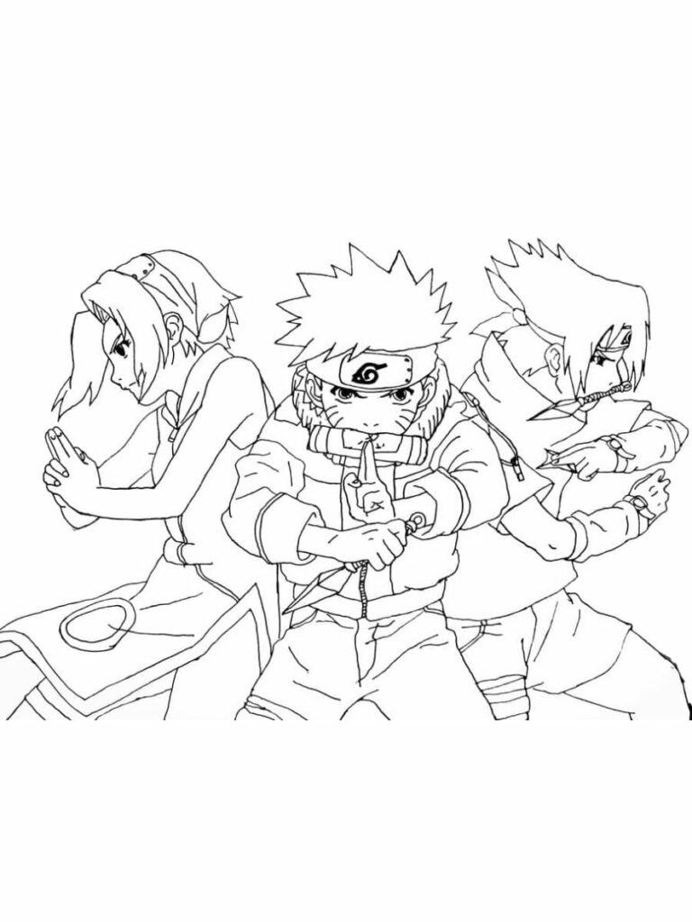 Free Sasuke Coloring Pages for Kids - Coloriageenfants.com