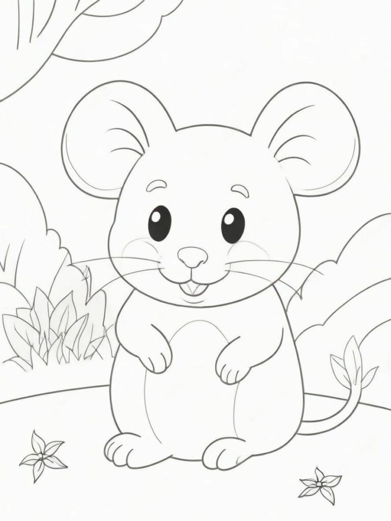 Aventuras para colorear: el ratón - Coloriageenfants.com