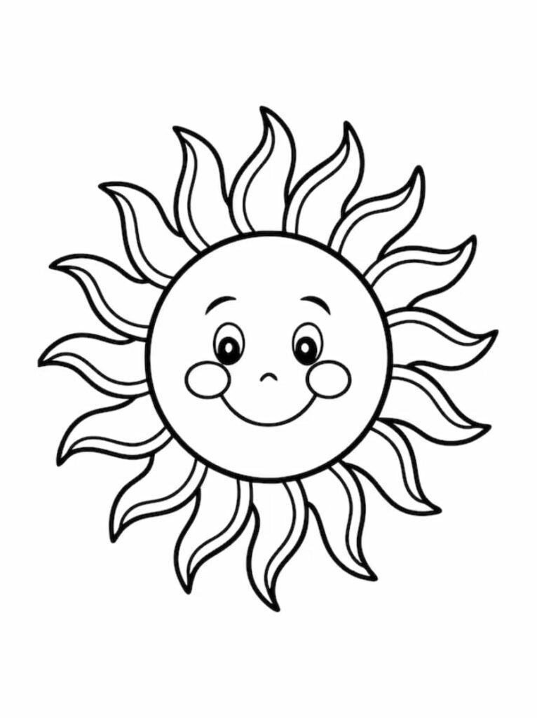 La magia del sol para colorear - Coloriageenfants.com