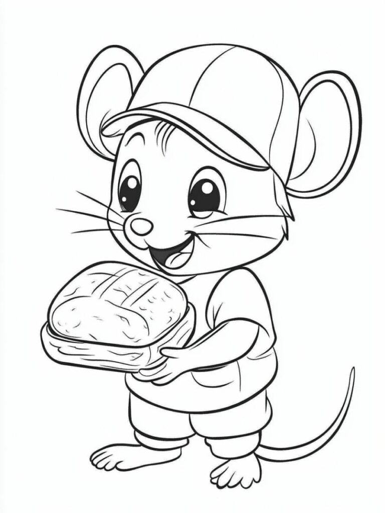 Aventuras para colorear: el ratón - Coloriageenfants.com