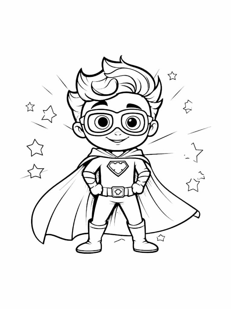 Aventuras de superhéroes para colorear - Coloriageenfants.com