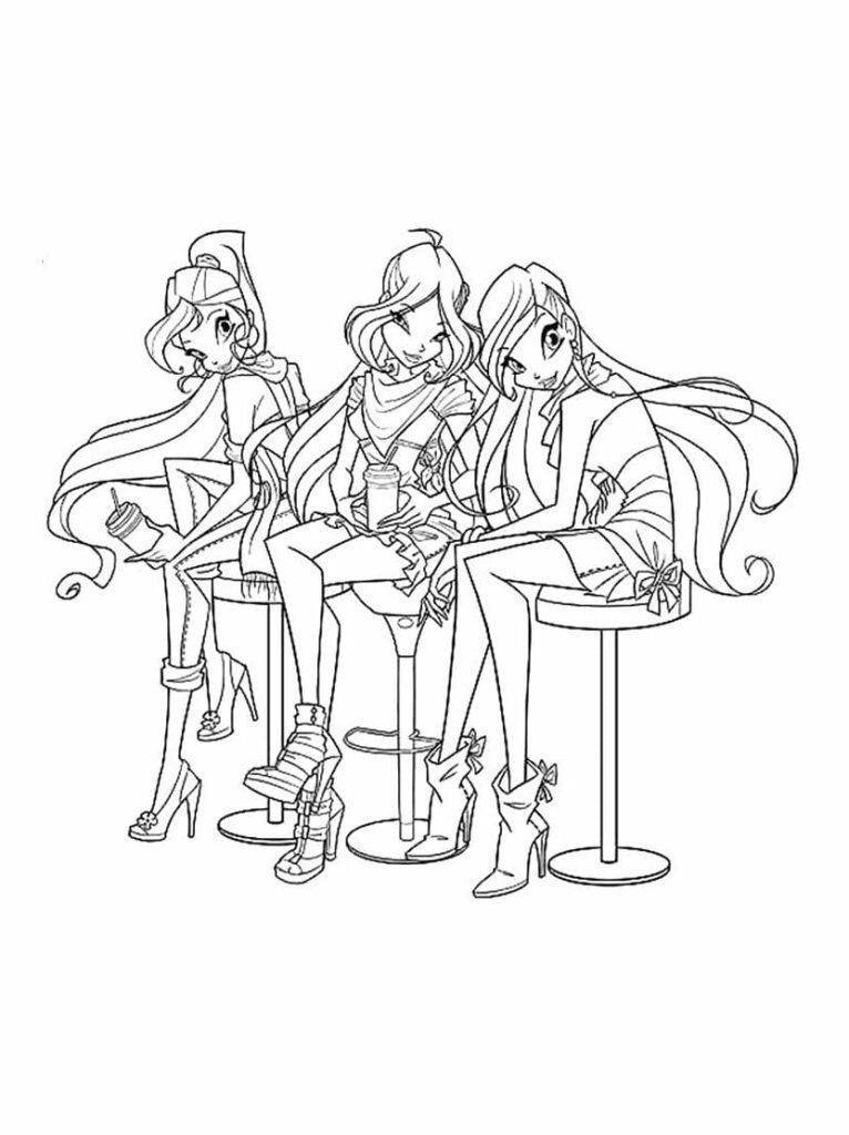 Winx Magic Coloring Pages - Coloriageenfants.com