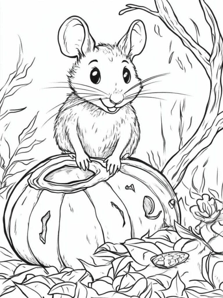 Aventuras para colorear: el ratón - Coloriageenfants.com