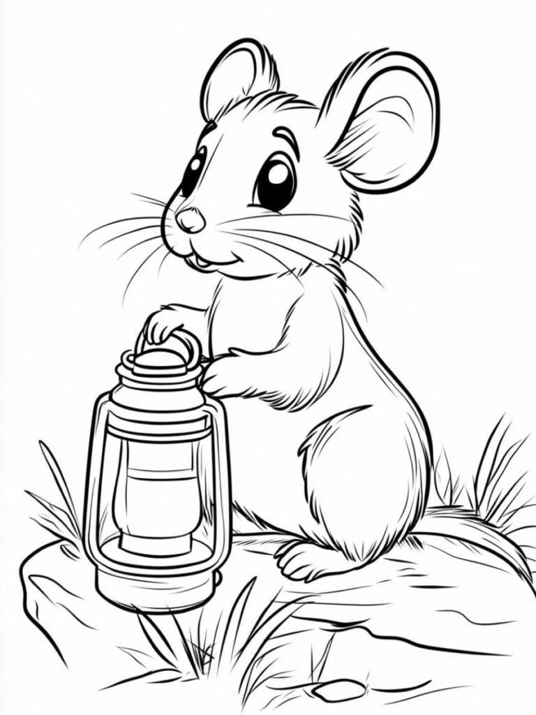 Aventuras para colorear: el ratón - Coloriageenfants.com