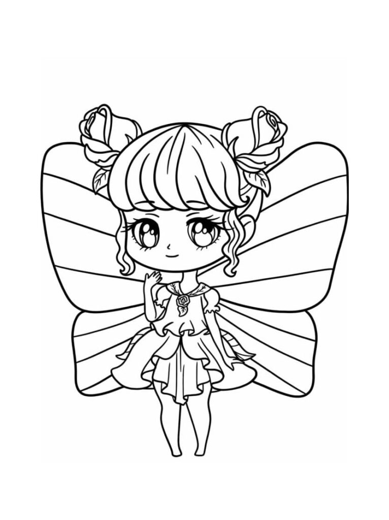 Coloriage Fée Magique pour Petits - Coloriageenfants.com