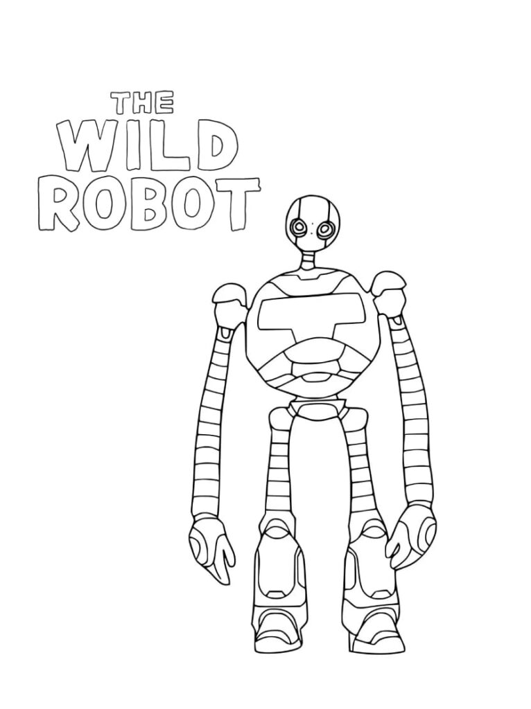 Coloriage Robot Futuriste - Coloriageenfants.com