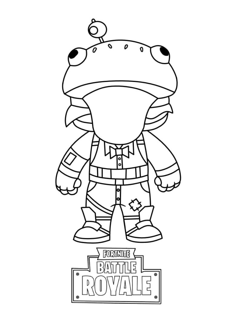 Coloriage Fortnite avec les Skins - Coloriageenfants.com
