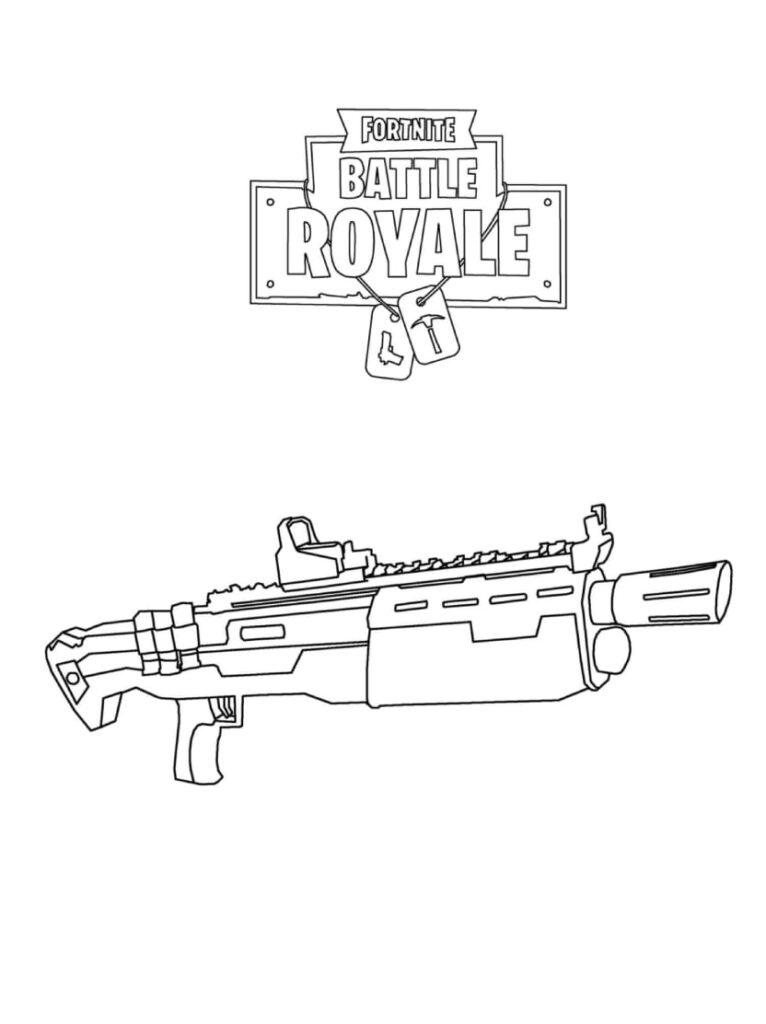 Coloriage Fortnite avec les Skins - Coloriageenfants.com