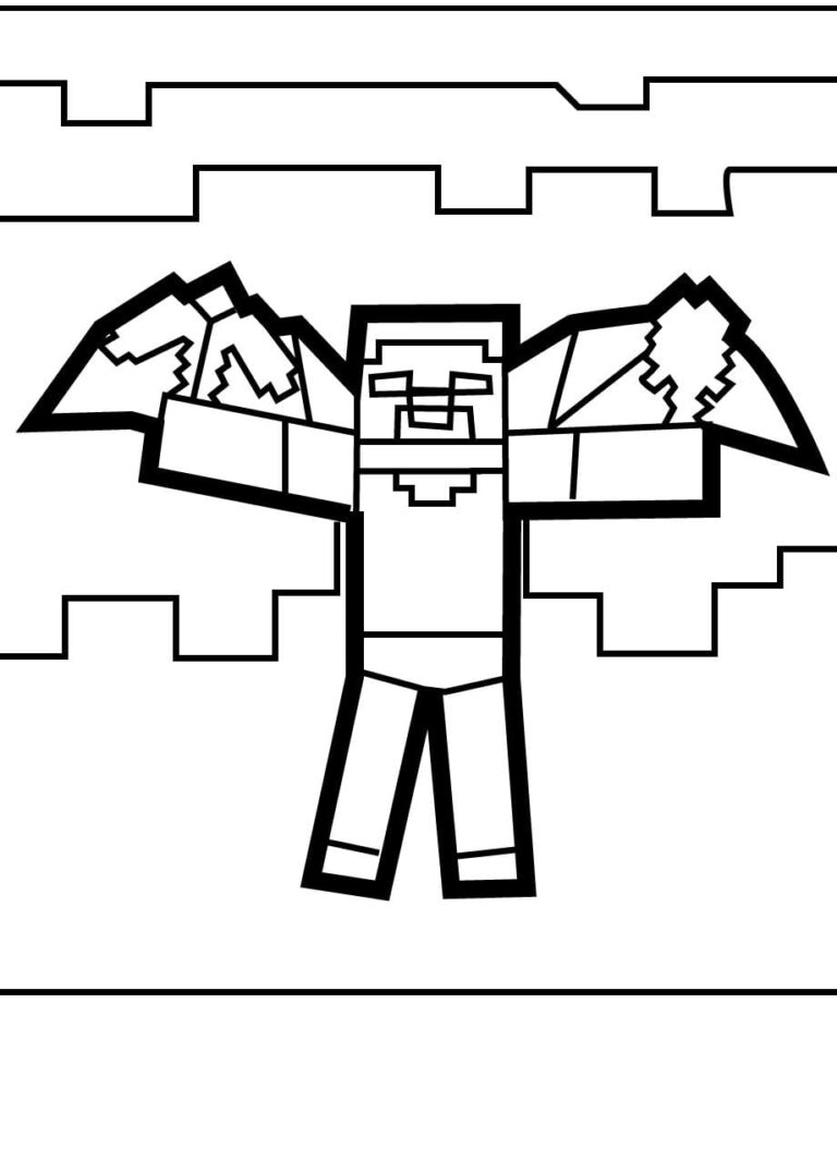 Desenhos para colorir Minecraft e suas criaturas - Coloriageenfants.com