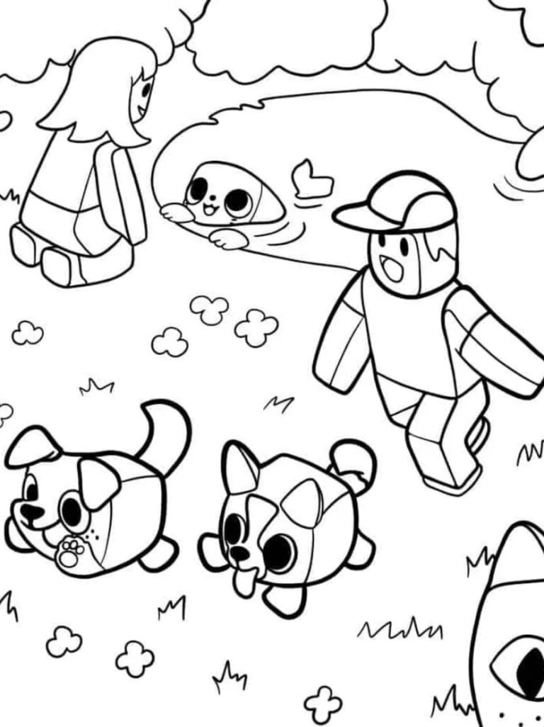 Coloriage Roblox et ses Univers Magiques - Coloriageenfants.com