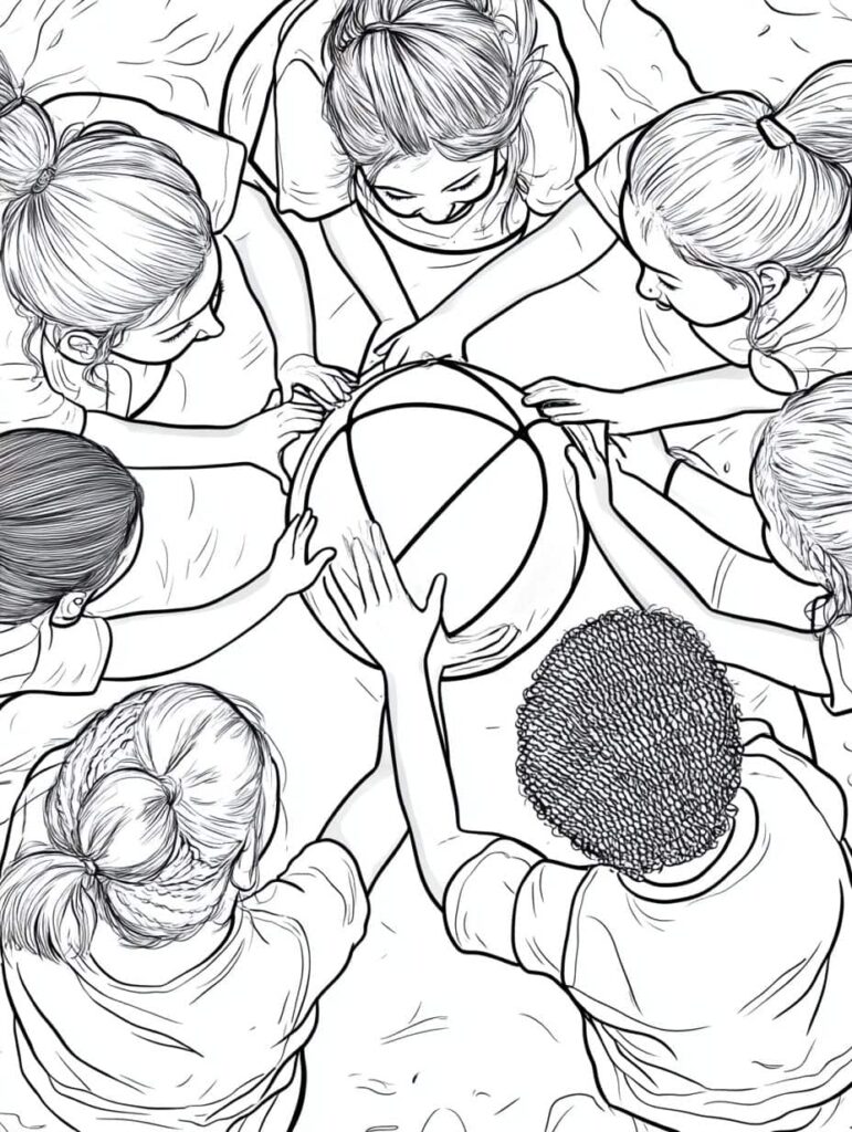 Coloriage Basket et ses paniers incroyables - Coloriageenfants.com