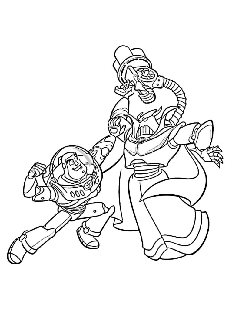 Devenez un Héros avec le Coloriage Buzz l'Éclair - Coloriageenfants.com