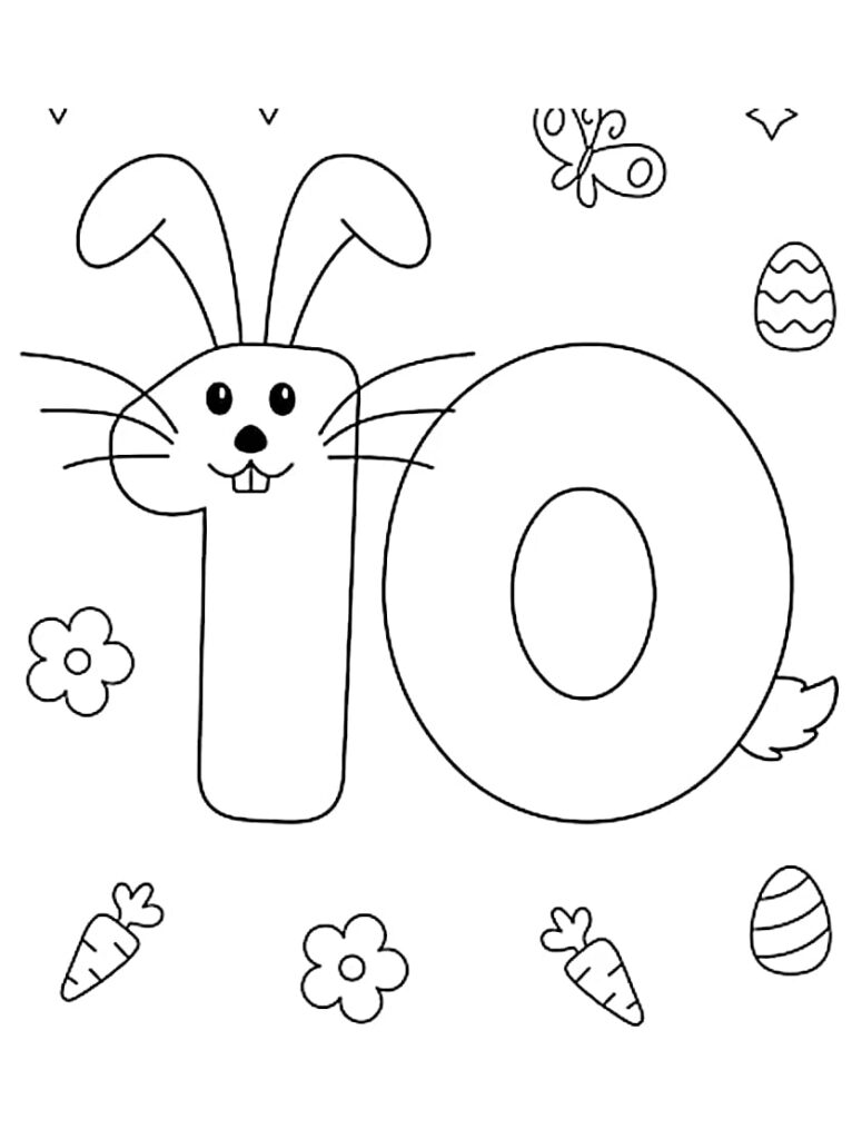 Coloriage chiffre pour apprendre en s’amusant - Coloriageenfants.com
