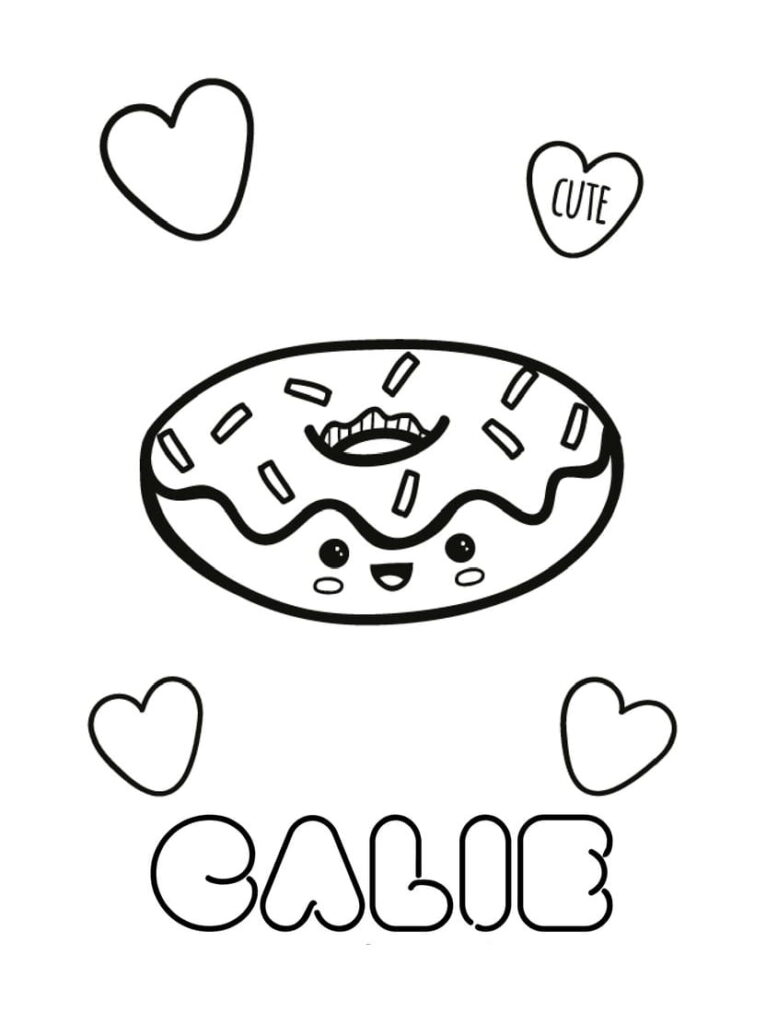 Dibujos para colorear de donuts para momentos dulces y creativos ...