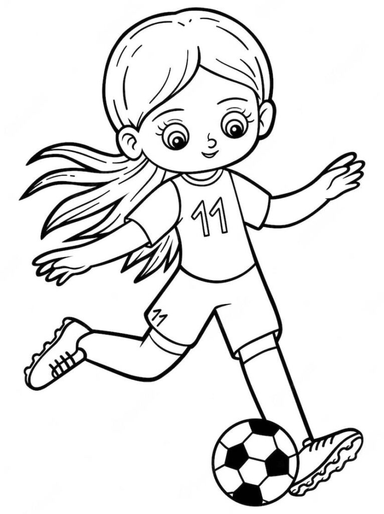 Coloriage football pour les fans de sport - Coloriageenfants.com