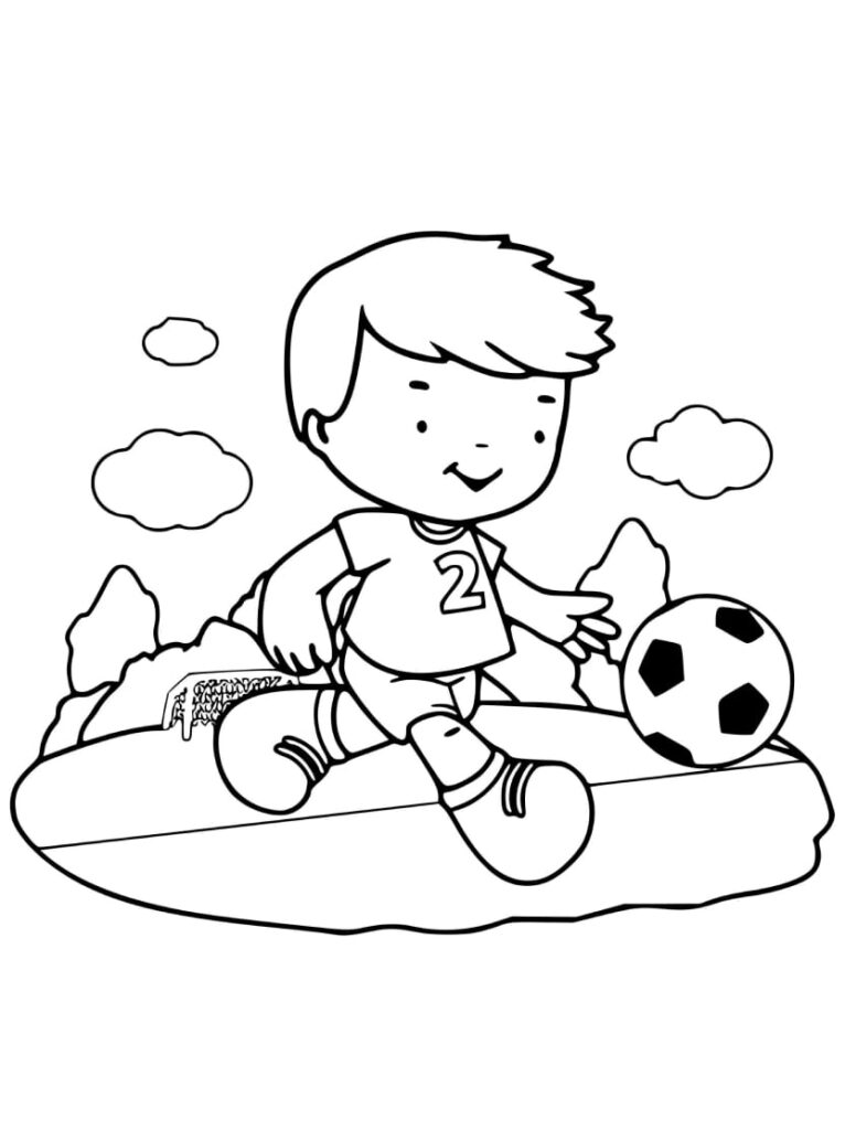 Coloriage garçon pour de grandes aventures - Coloriageenfants.com
