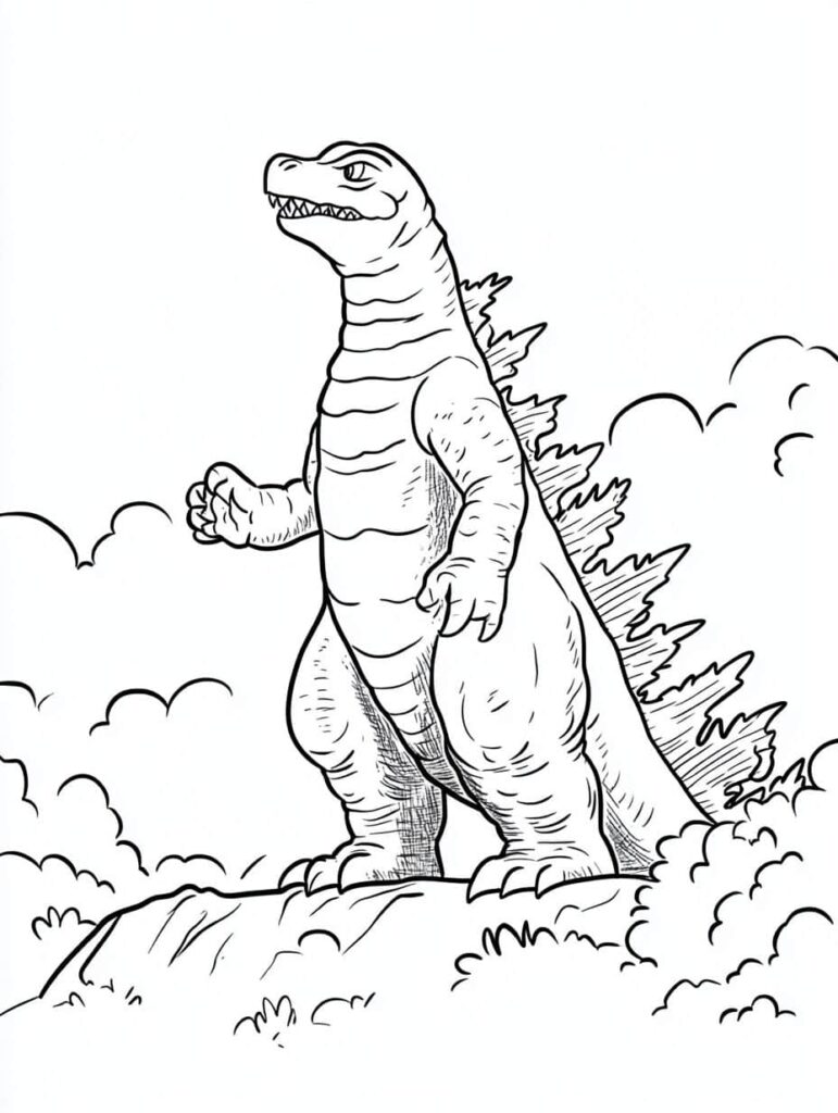 Dibujos para colorear de Godzilla para momentos épicos ...