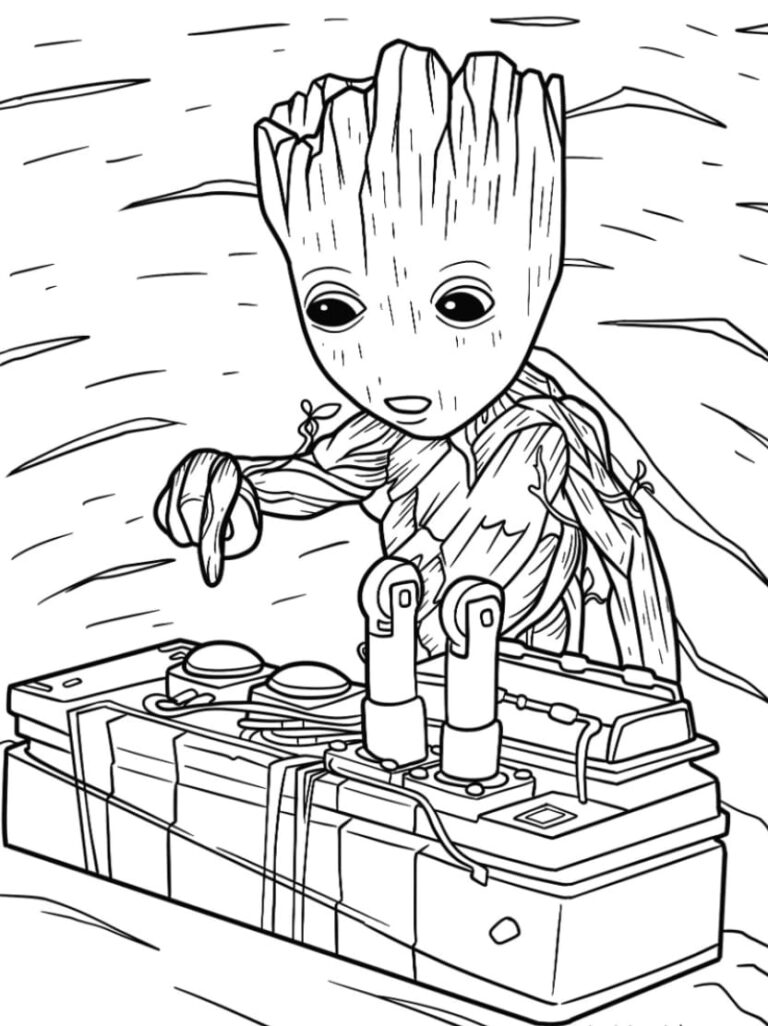 Créez votre propre Coloriage Groot - Coloriageenfants.com