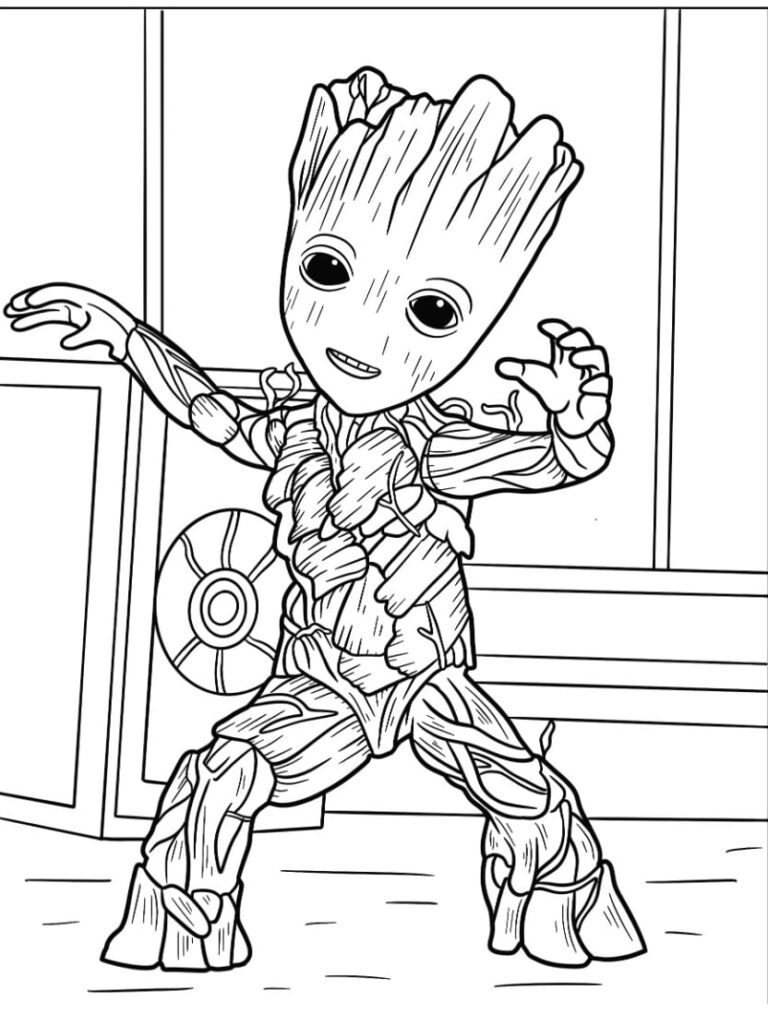 Créez votre propre Coloriage Groot - Coloriageenfants.com