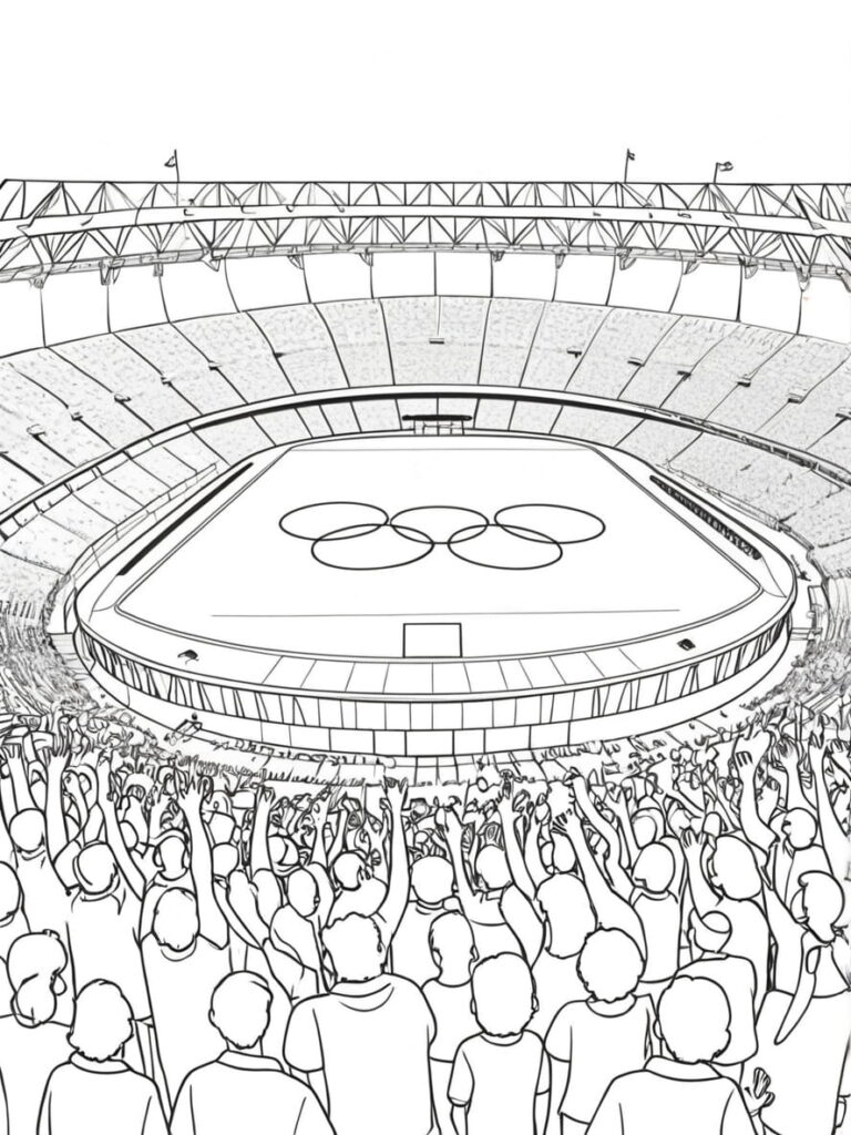 Coloriage Jeux Olympiques 2024 pour les enfants sportifs - Coloriageenfants.com