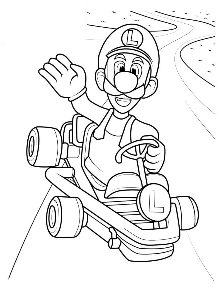 Le Coloriage Luigi et Mario - Coloriageenfants.com