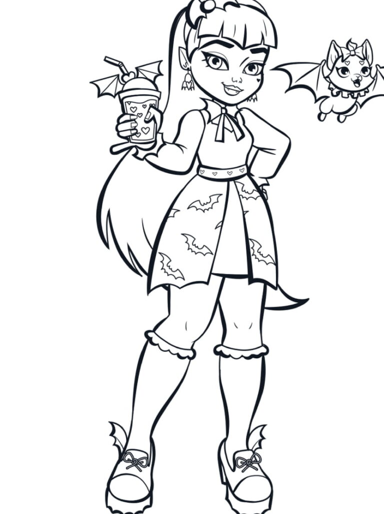 Coloriage Monster High Amusant - Coloriageenfants.com