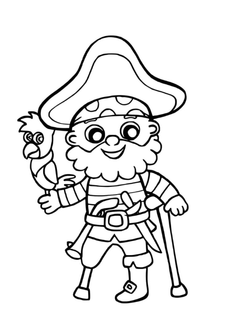 Coloriage Pirate et Aventures En Mer - Coloriageenfants.com