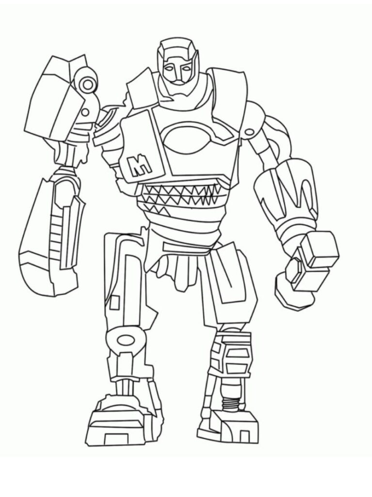 Coloriage Robot Futuriste - Coloriageenfants.com
