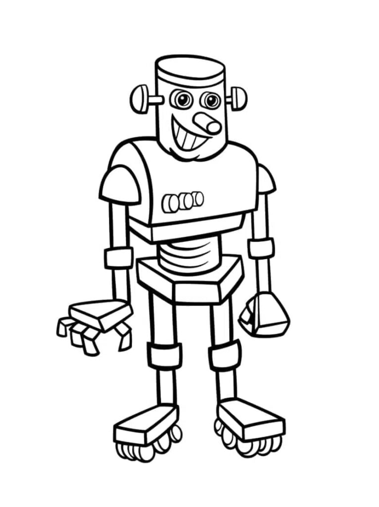 Coloriage Robot Futuriste - Coloriageenfants.com