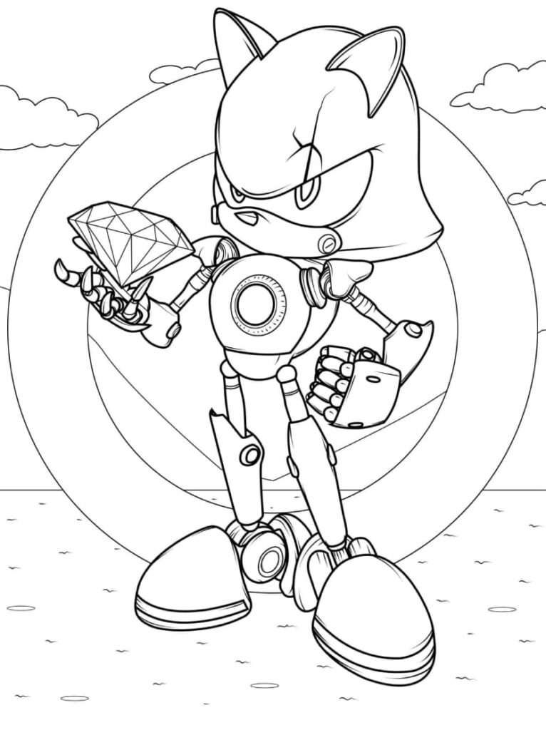 Coloriage Sonic et ses Aventures - Coloriageenfants.com