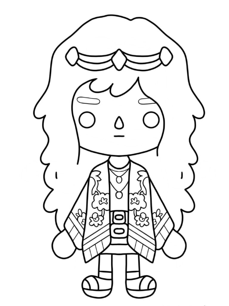 Planșe de colorat și personaje cu Toca Boca - Coloriageenfants.com