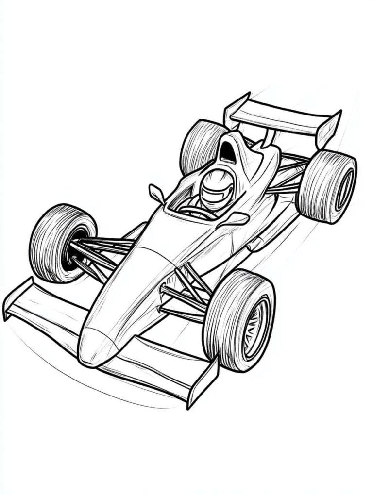 Coloriage Voiture et aventures sur la route - Coloriageenfants.com