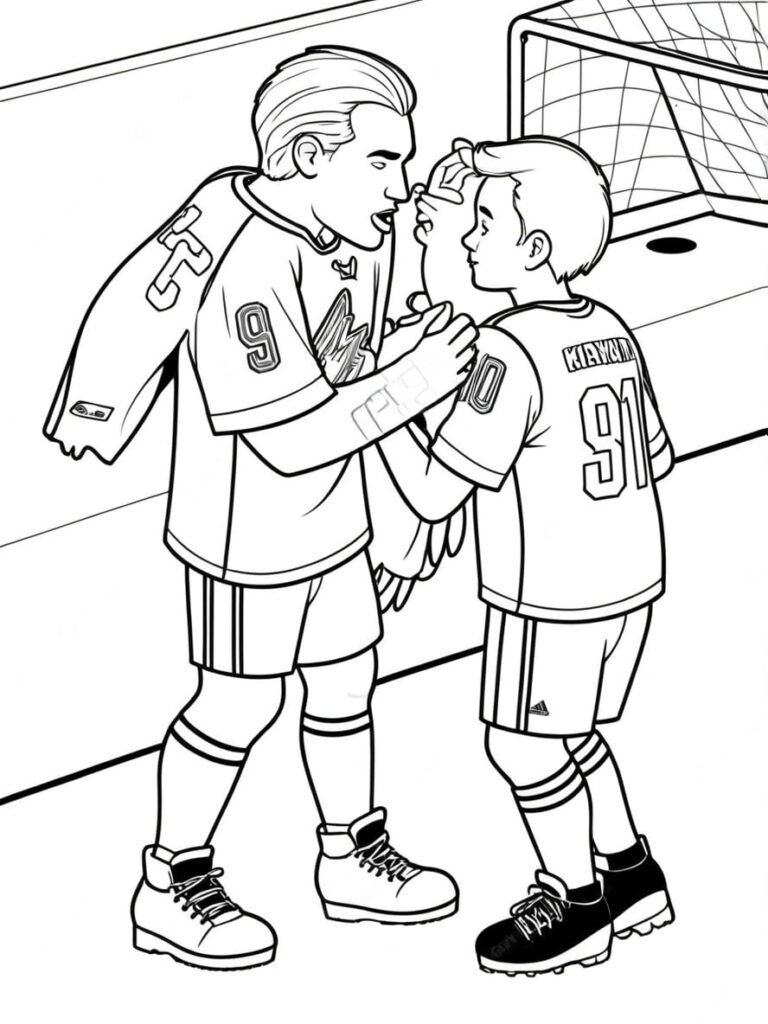Maillot foot coloriage amusant - Coloriageenfants.com