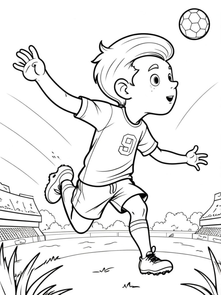 Maillot foot coloriage amusant - Coloriageenfants.com