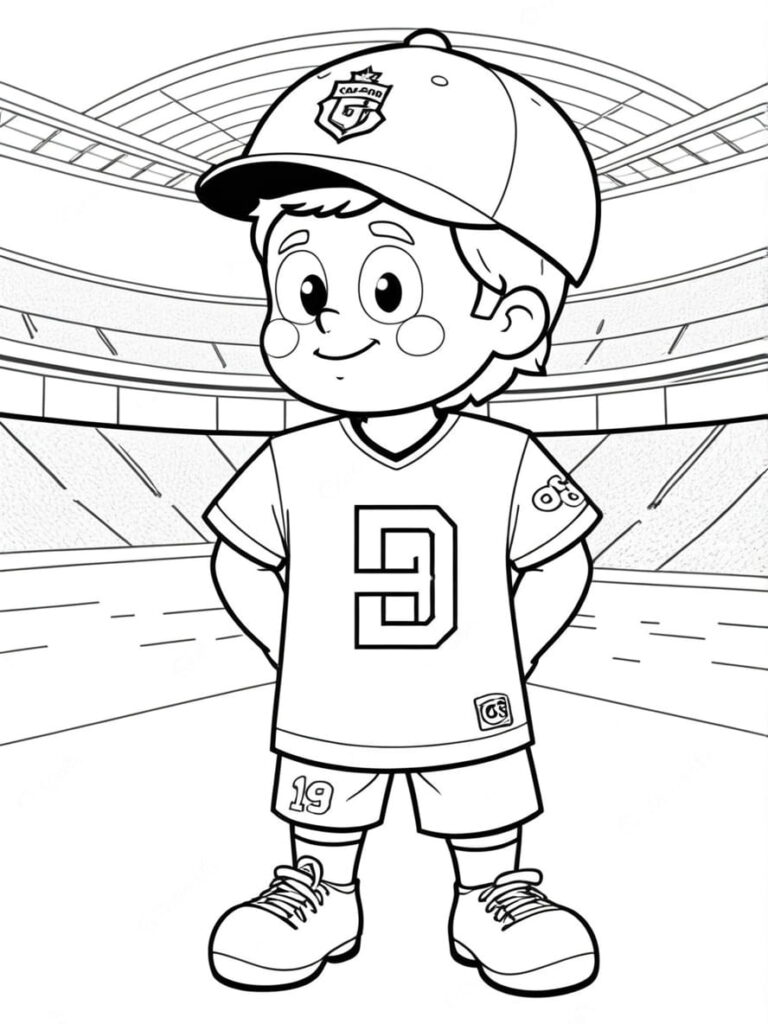 Maillot foot coloriage amusant - Coloriageenfants.com