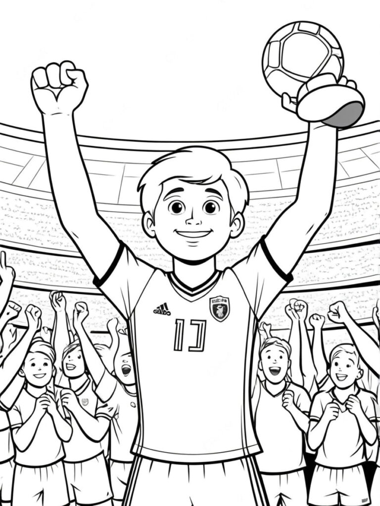 Maillot foot coloriage amusant - Coloriageenfants.com
