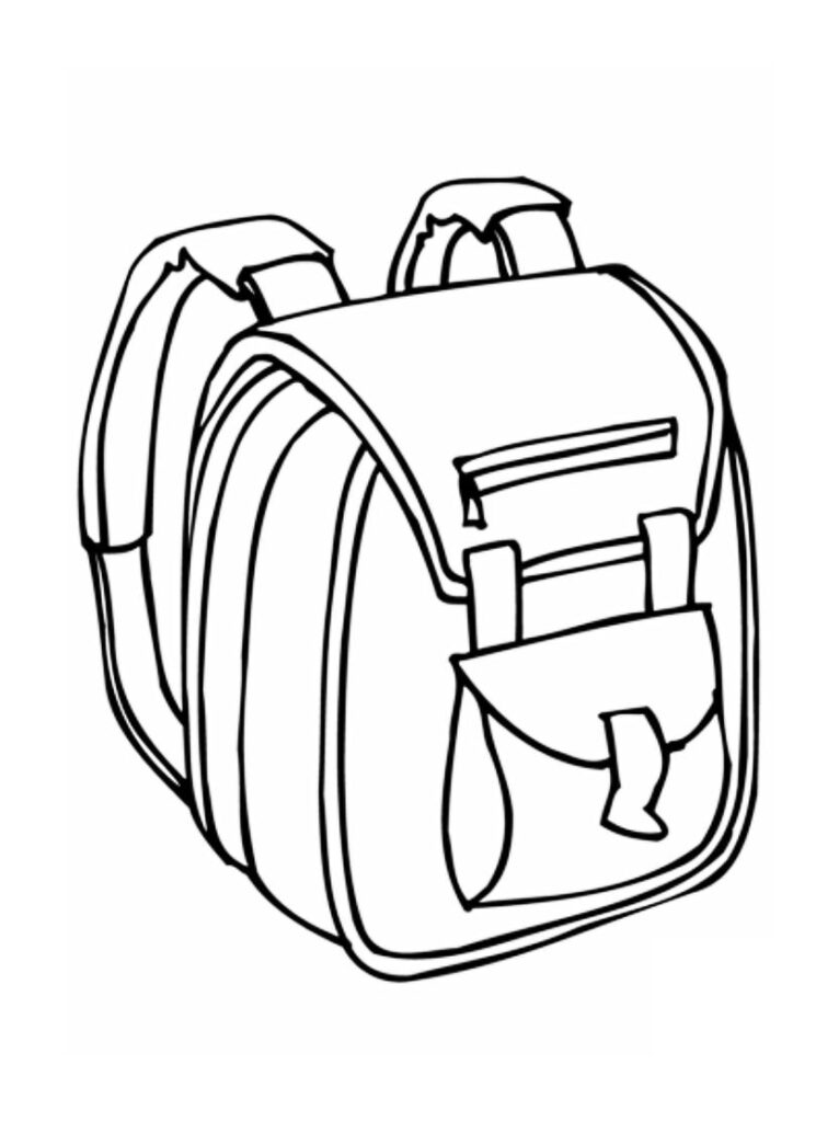 Coloriage cartable créatif pour enfants - Coloriageenfants.com