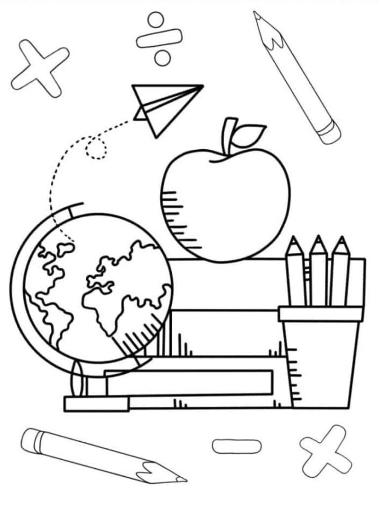 Coloring School and Educational Adventures - Coloriageenfants.com