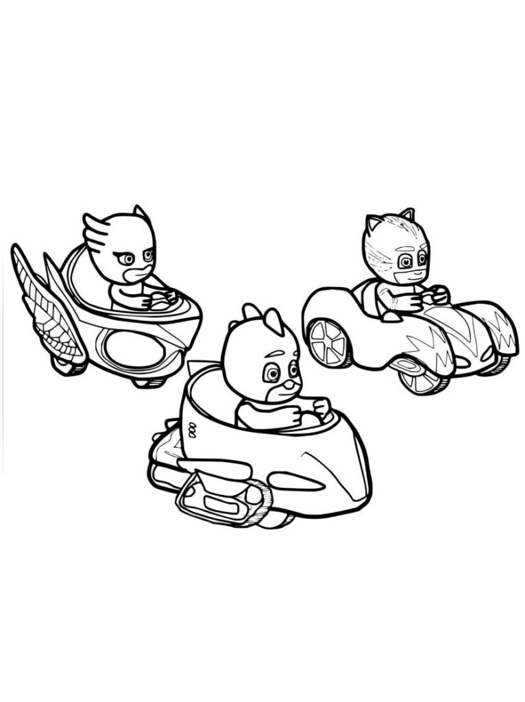 Coloriage Pyjamasque pour les petits super-héros - Coloriageenfants.com